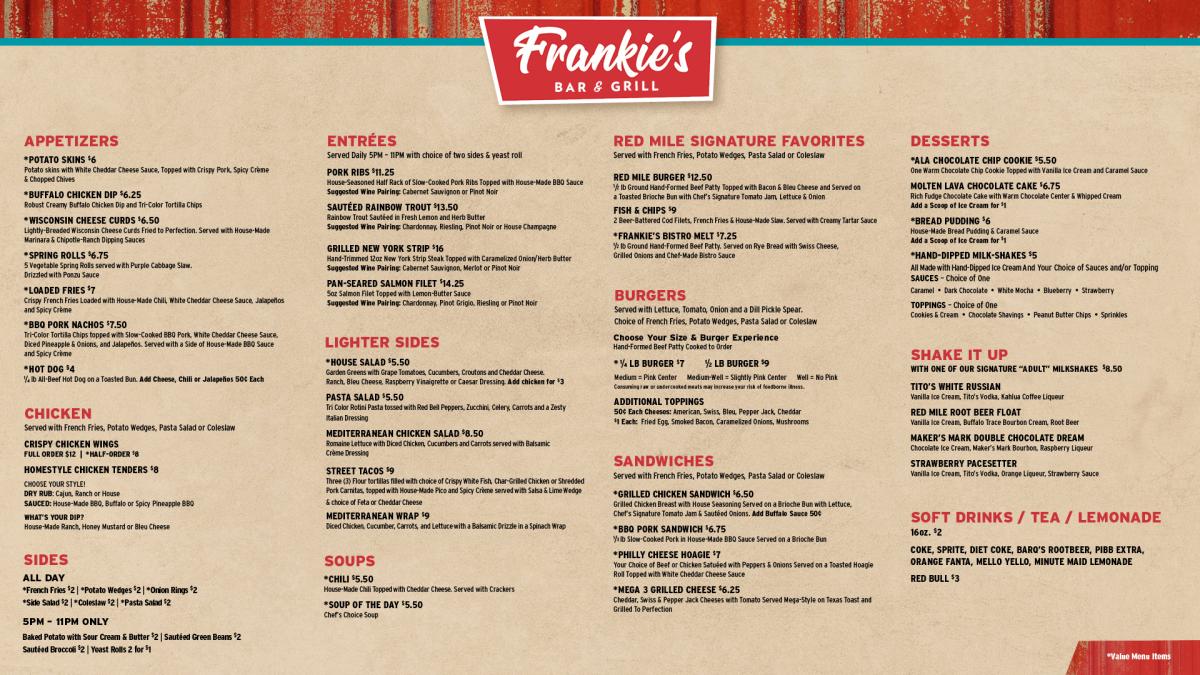 Frankie's Bar & Grill | Red Mile Gaming